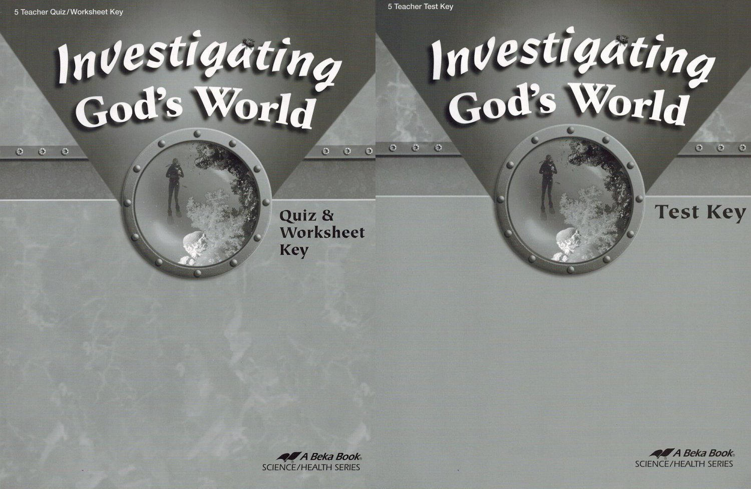 Investigating God's World Quiz & Worksheet/Test Teacher Keys A Beka ...