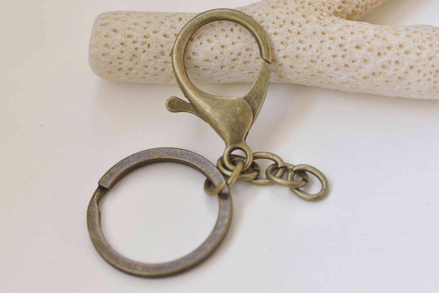 10 pcs Keychain Key Ring Clasps Antique Bronze/Light Gold/Rhodium