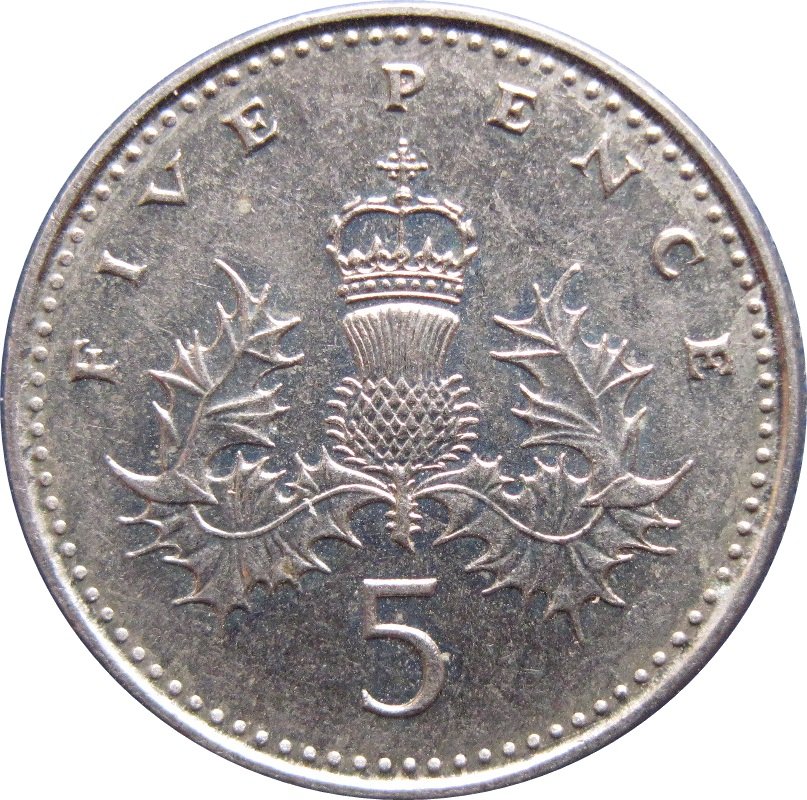 1990 Great Britain 5 Pence