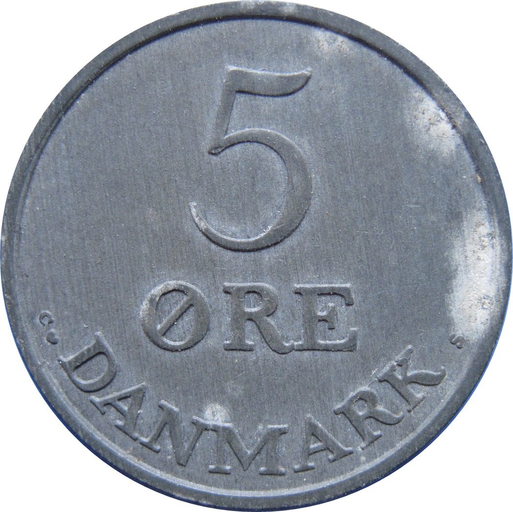 1957 Denmark 5 Ore