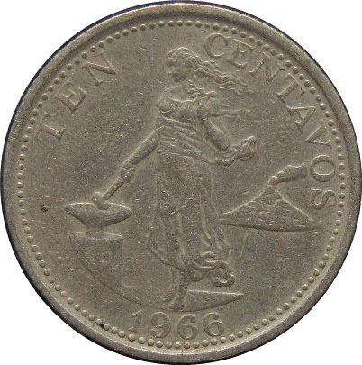 1966 Philippine Ten Centavo