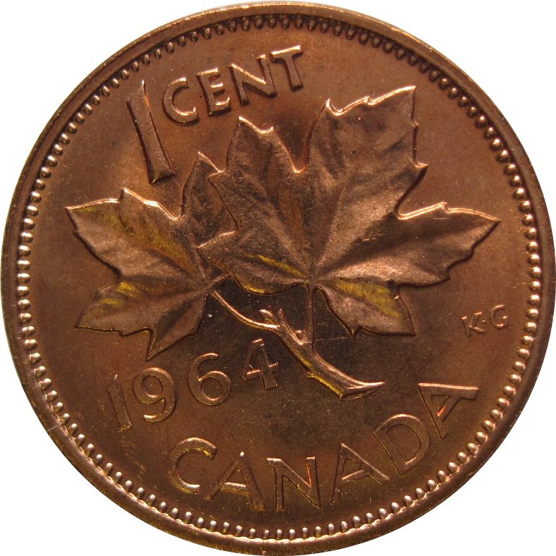 1964 Canadian Cent