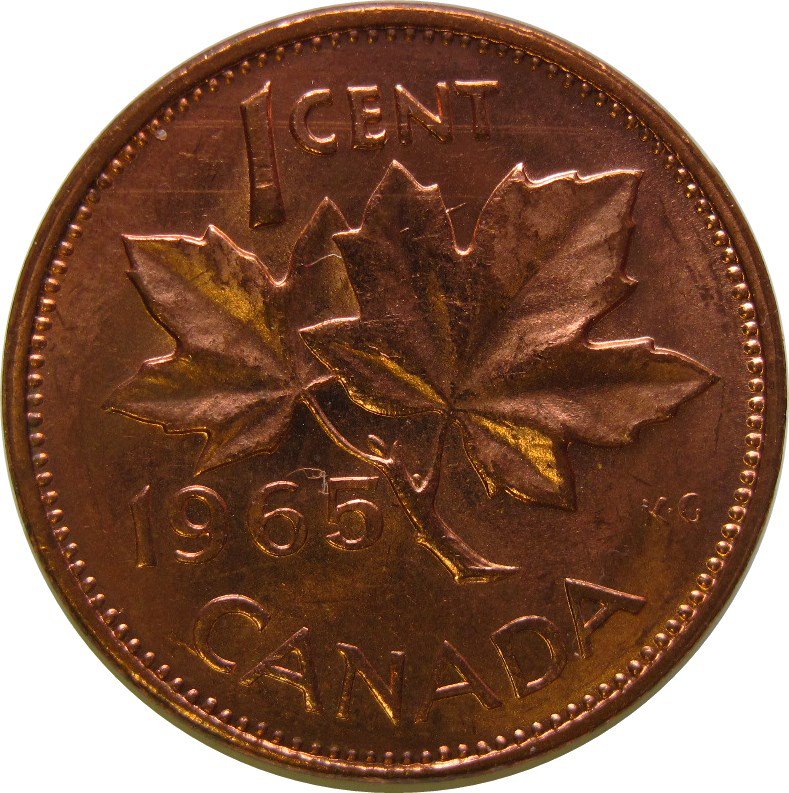 1965 Canadian Cent
