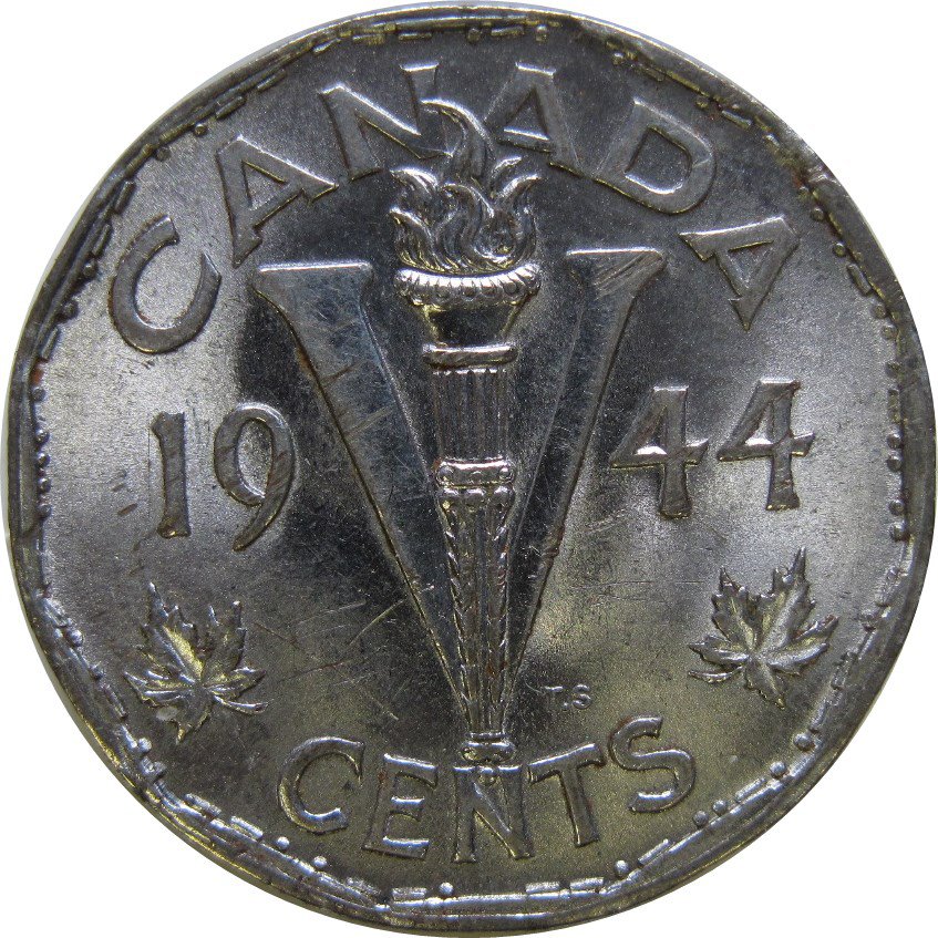 1944 Canadian 5 Cent