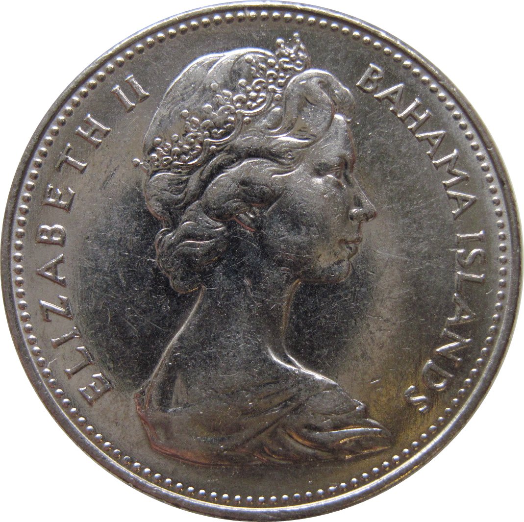 1969 Bahamas 25 Cents