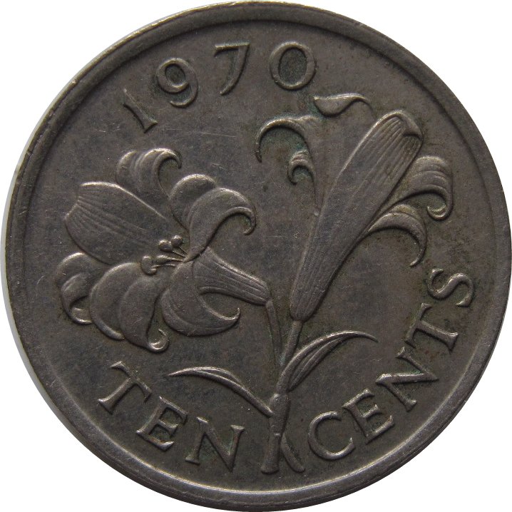 1970 Bermuda 10 Cent