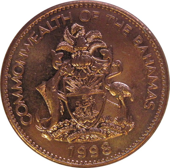 1998 Bahama 1 Cent