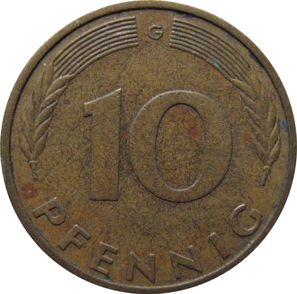 1978 G Germany 10 Pfennig