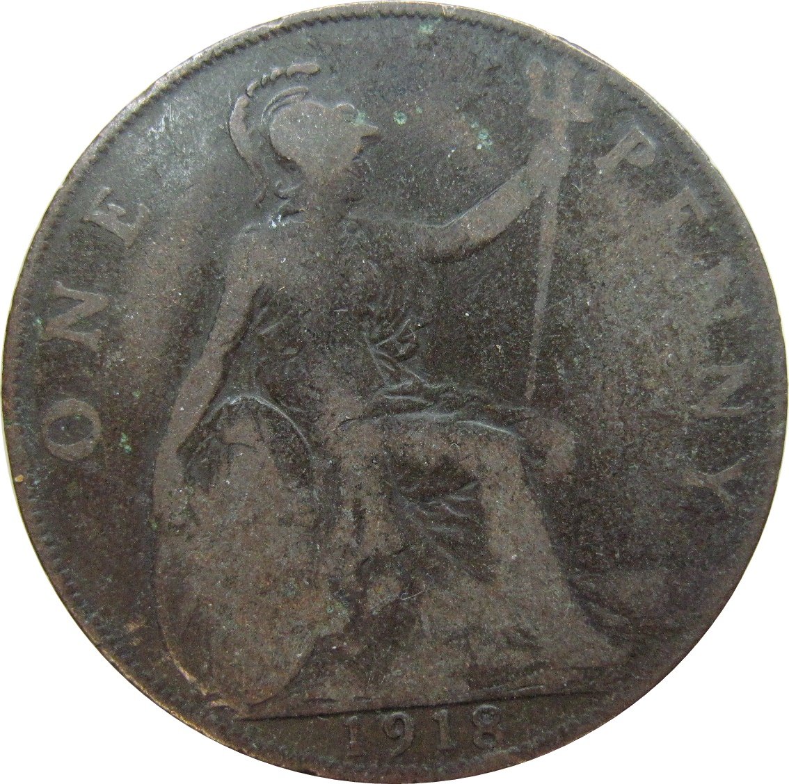 1918 Great Britain One Penny #2
