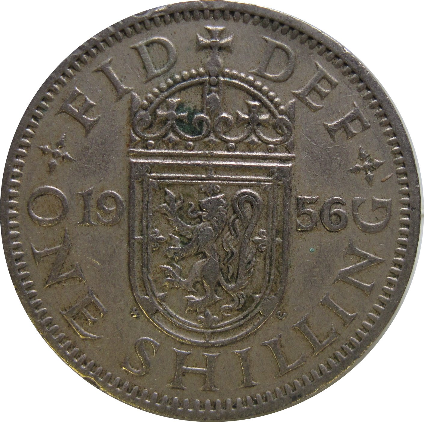 1956 Great Britain One Shilling