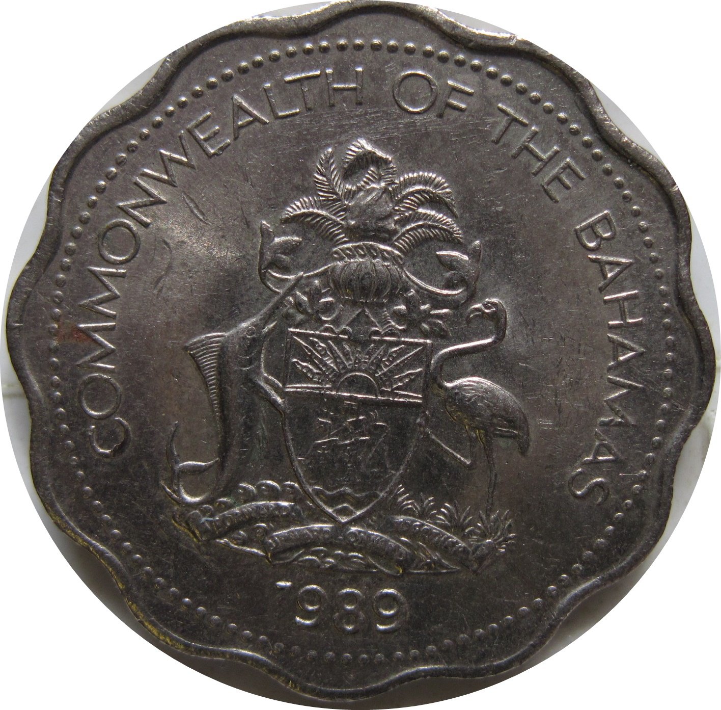 1989 Bahamas 10 Cents