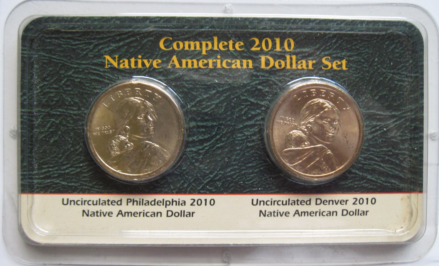 Complete 2010 Native American Dollar Set