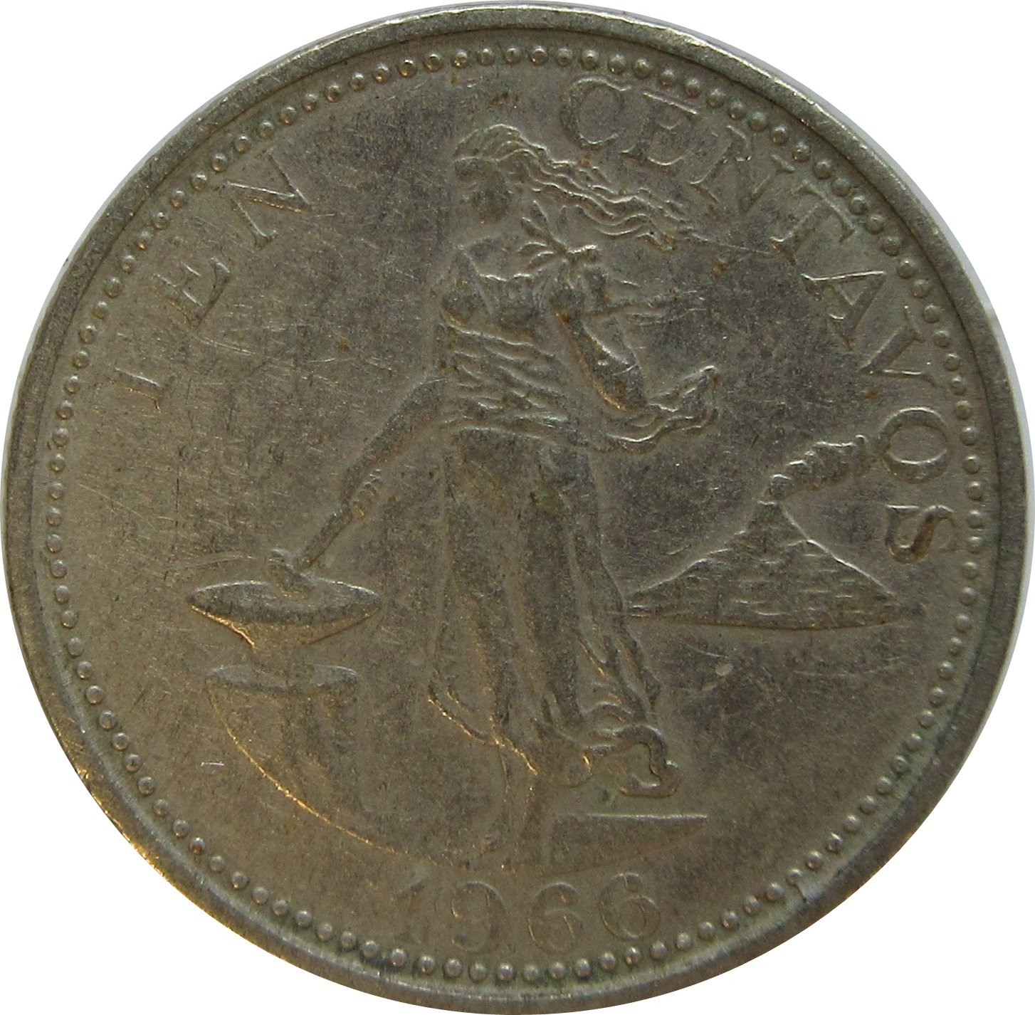1966 Philippine Ten Centavo #2