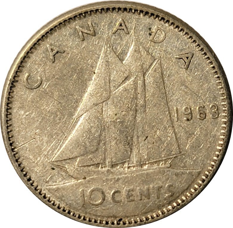 1963 Canadian Dime SILVER (25)