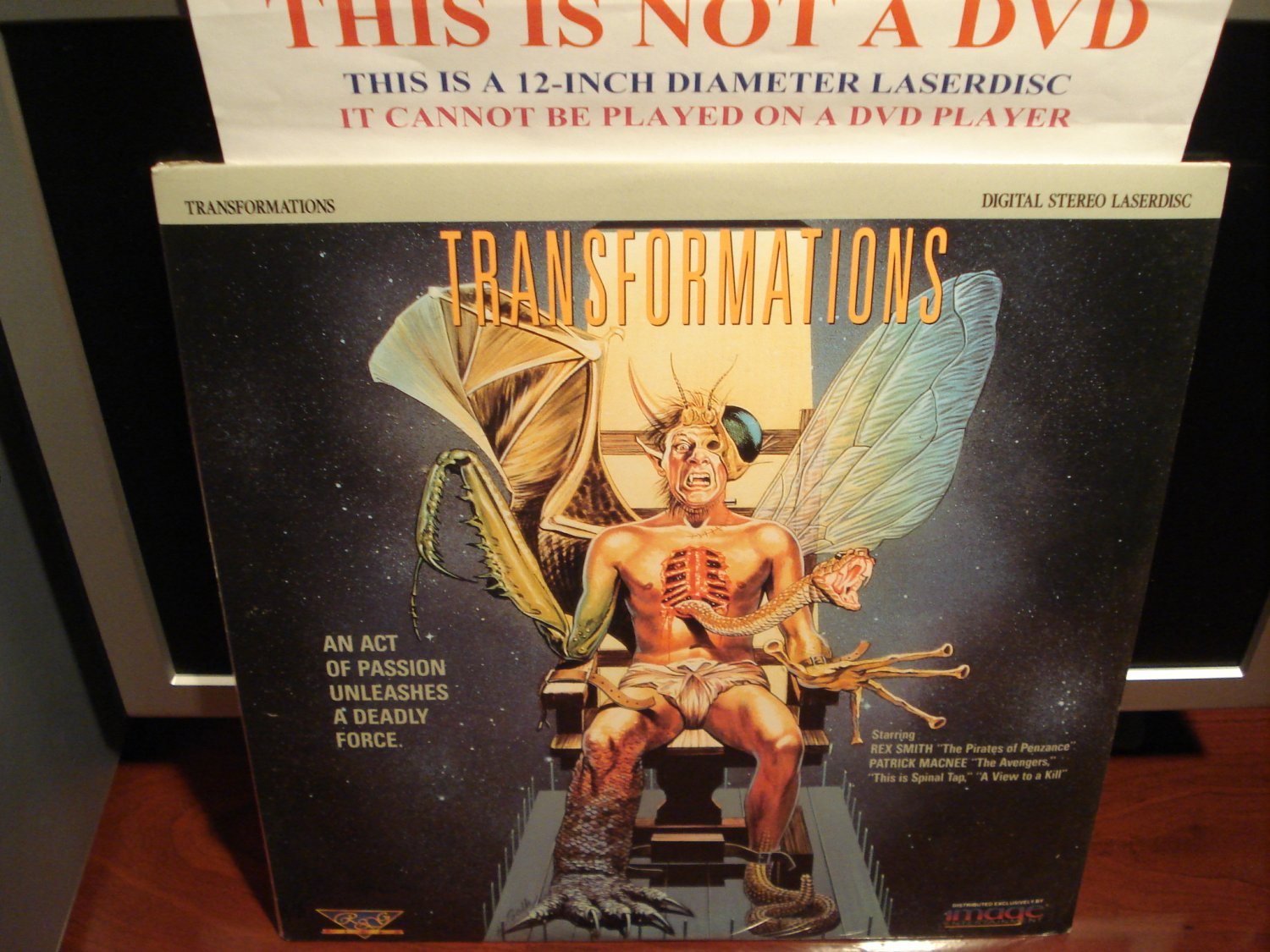 Laserdisc TRANSFORMATIONS 1988 Rex Smith FS SEALED Science-Fiction ...