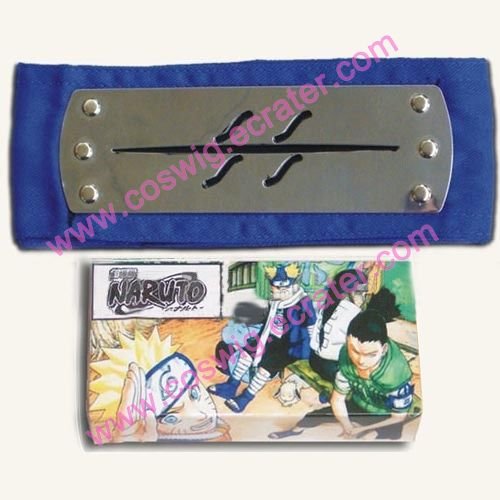 Naruto Headband (Blue,Hidden,Mist Village,Package) from Naruto