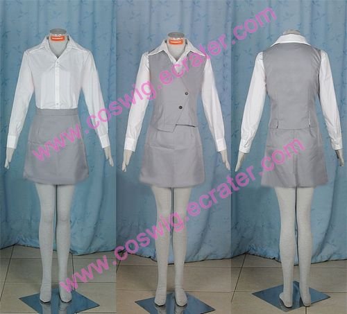 Office Uniform gray Cosplay Costume