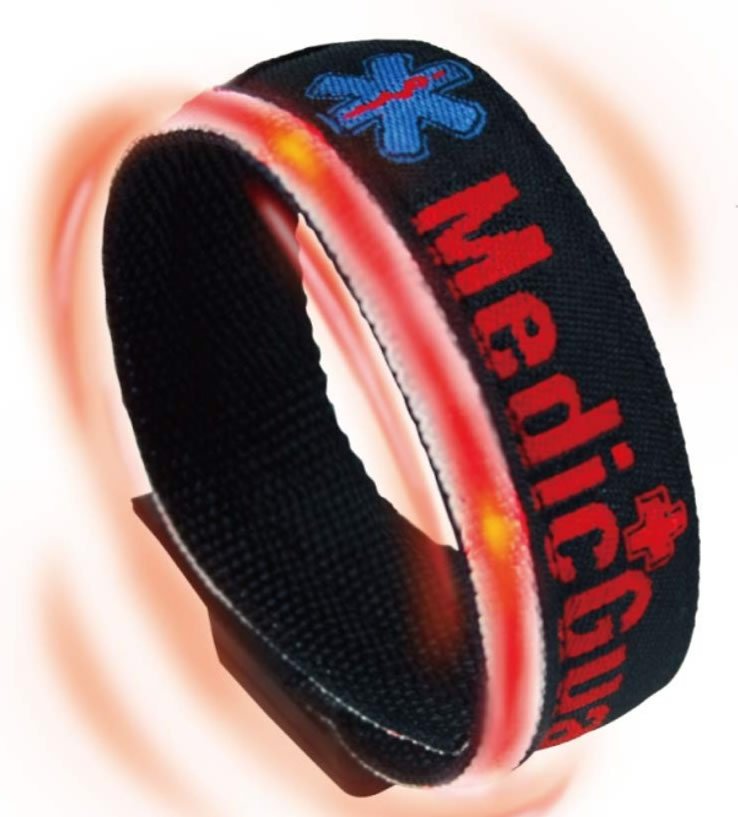 2 Gb Medical Alert USB Flashing Arm Band EMR Emergency Medical Record ...