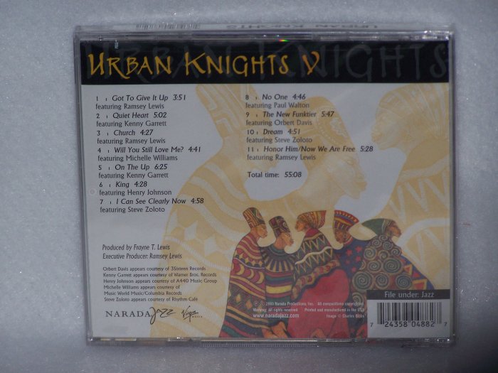 "Urban Knights" Jazz Music CD - Urban Knights V - Brand New