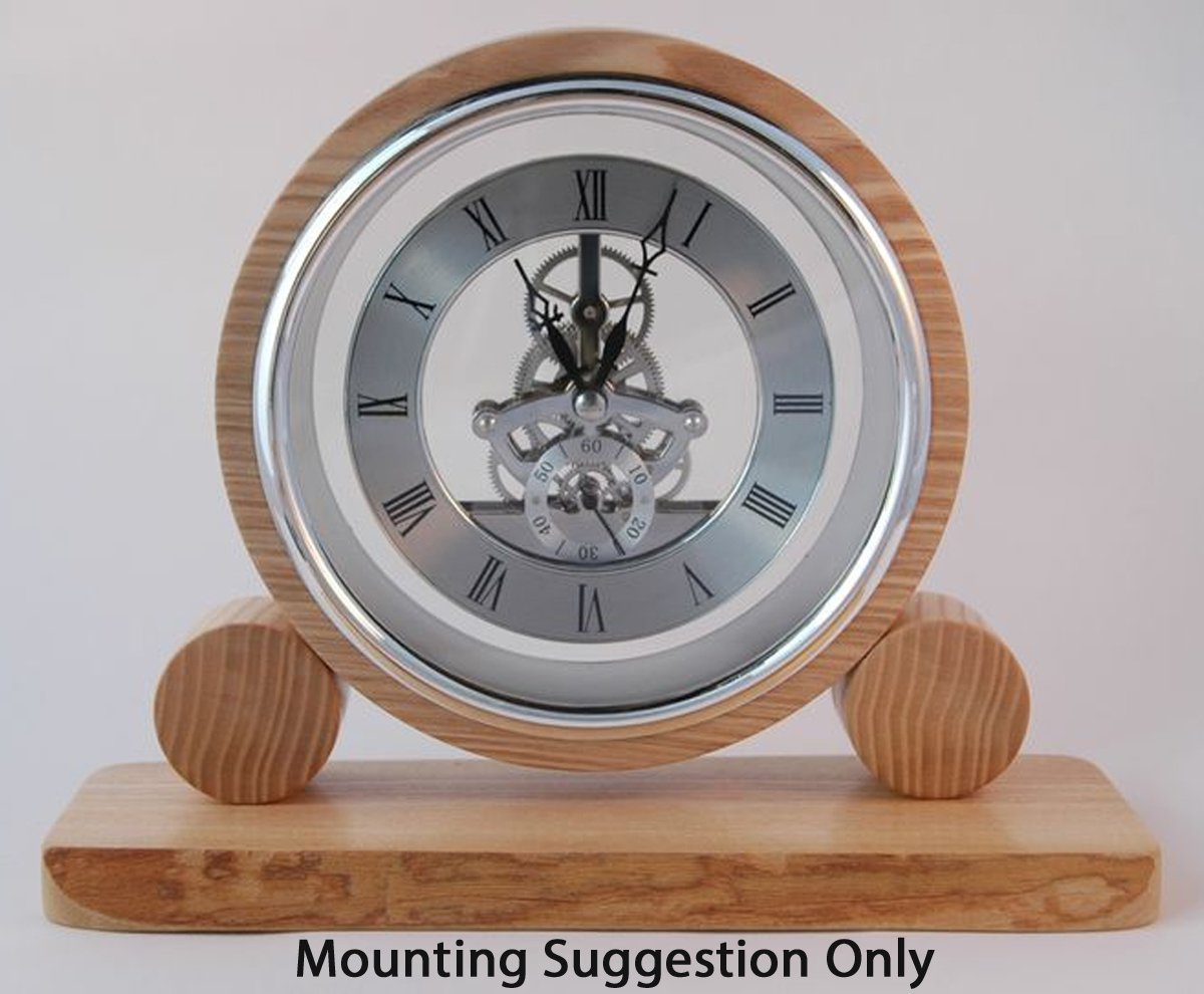 NEW 4" Anniversary Quartz Skeleton Fit-Up Clock Movement (MST-130)