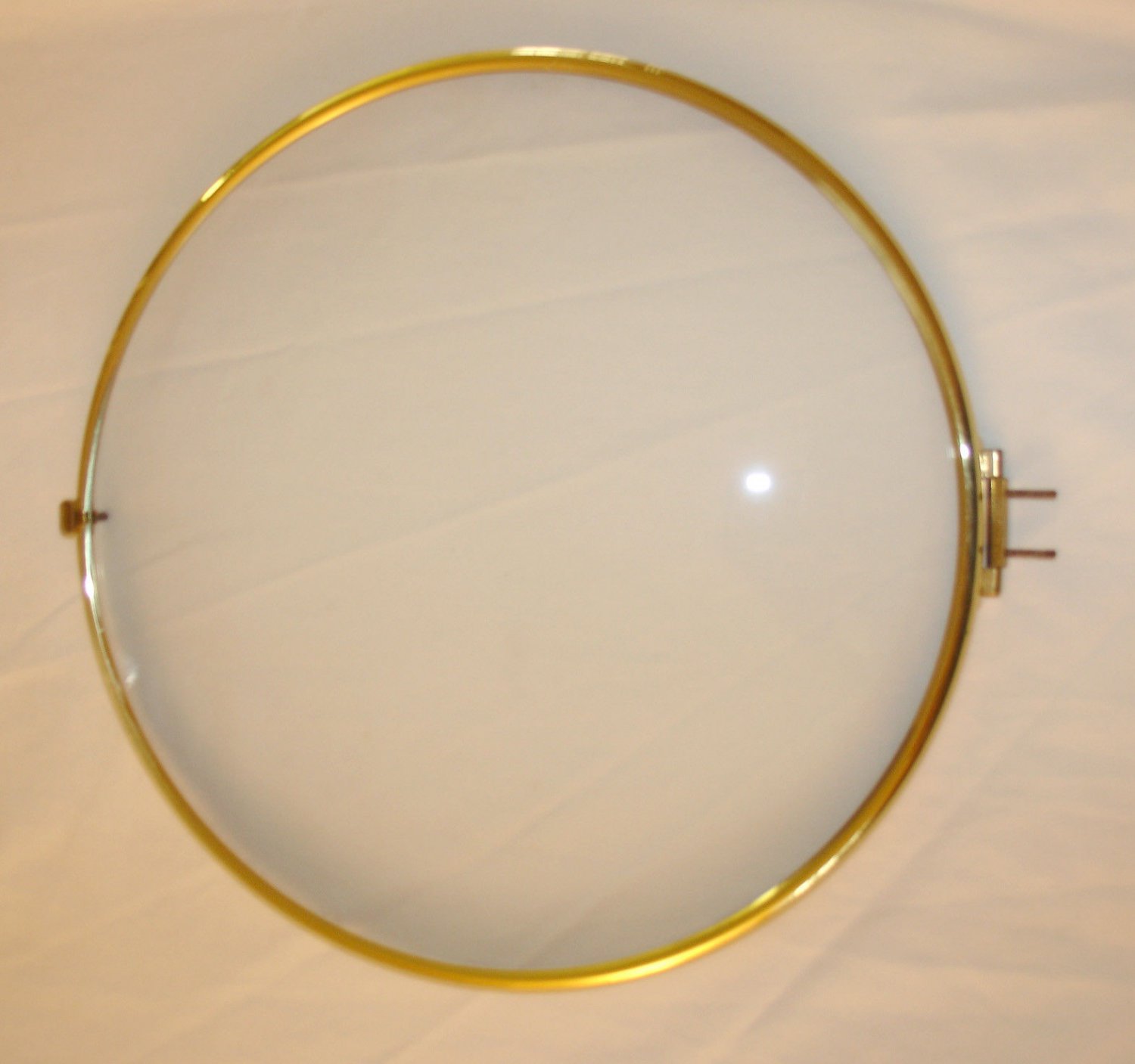 11-5/8" German Brass Bezel with Convex Glass - Slight Seconds (C-495)
