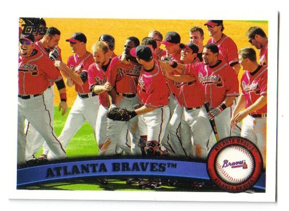 2011 Topps Atlanta Braves 25 card team SET