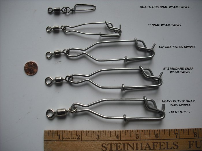 5” Heavy Duty Longline Clip / Snap, Gang Rig, Trot Line, Duck Decoy - New