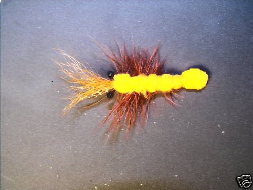 4 Flies Orange Shrimp Bass Steelhead Trout Wet Fly