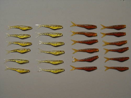 48 Soft Rubber Minnow Lure - Bass - Trout - Pan Fish