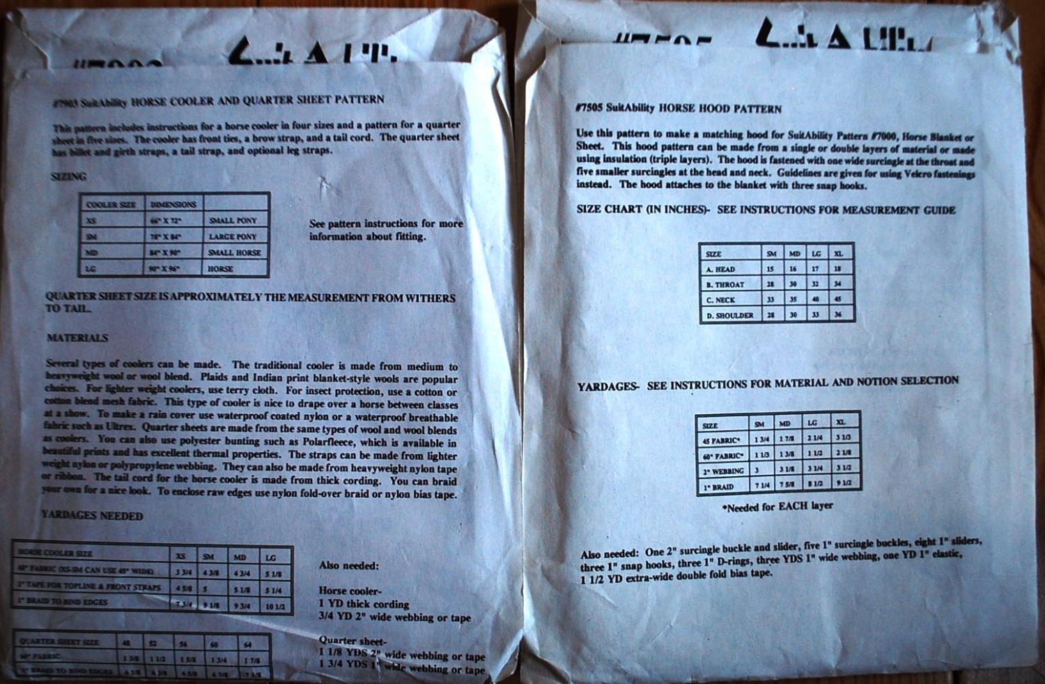 Suitability equestrian patterns #7903 #7505 Horse hood, cooler, quarter ...