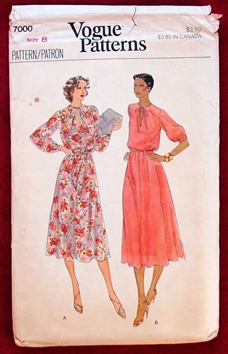 Vogue 7000 vintage c. 1979 peasant or Eastern European style dresses ...