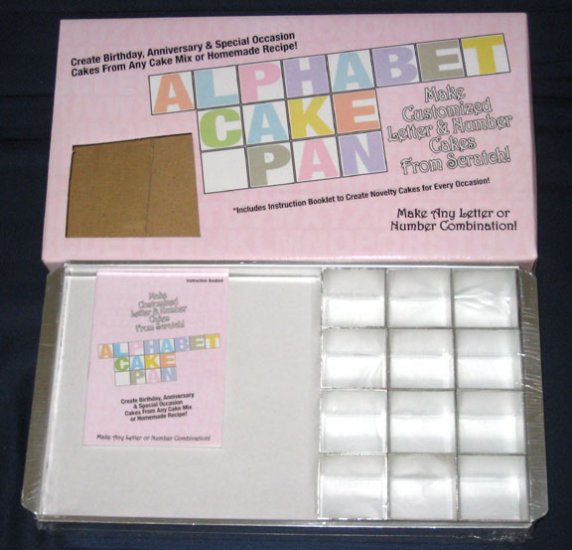 2 Custom Alphabet Cake Pans-Letter Number Birthday Baking