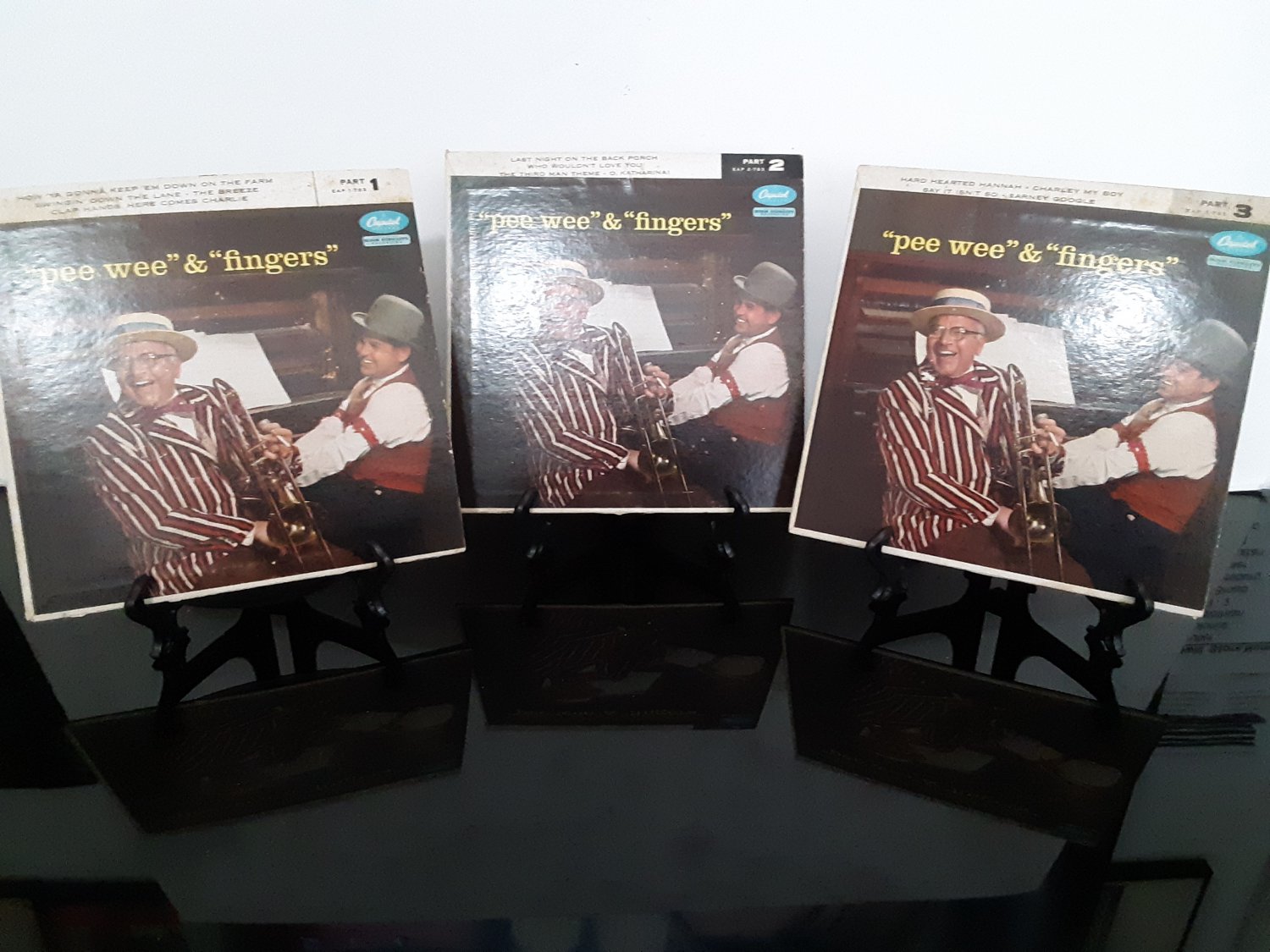 Pee Wee Hunt & Joe "Fingers' Carr - Lot of 3 Records - "Pee Wee and ...