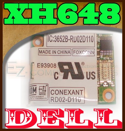DELL INSPIRON 1501 E1505 PCI MODEM CARD XH648 TESTED A!