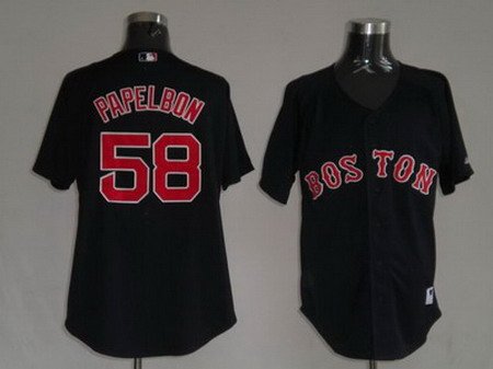 Jonathan Papelbon #58 Blue Boston Red Sox Men's Jersey