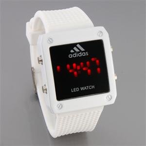 SCL002 Waterproof Stainless Steel LED Watch (White)