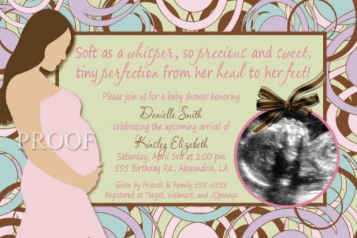 Parenthood Baby Shower Invitation Ultrasound Party Goods Supplies