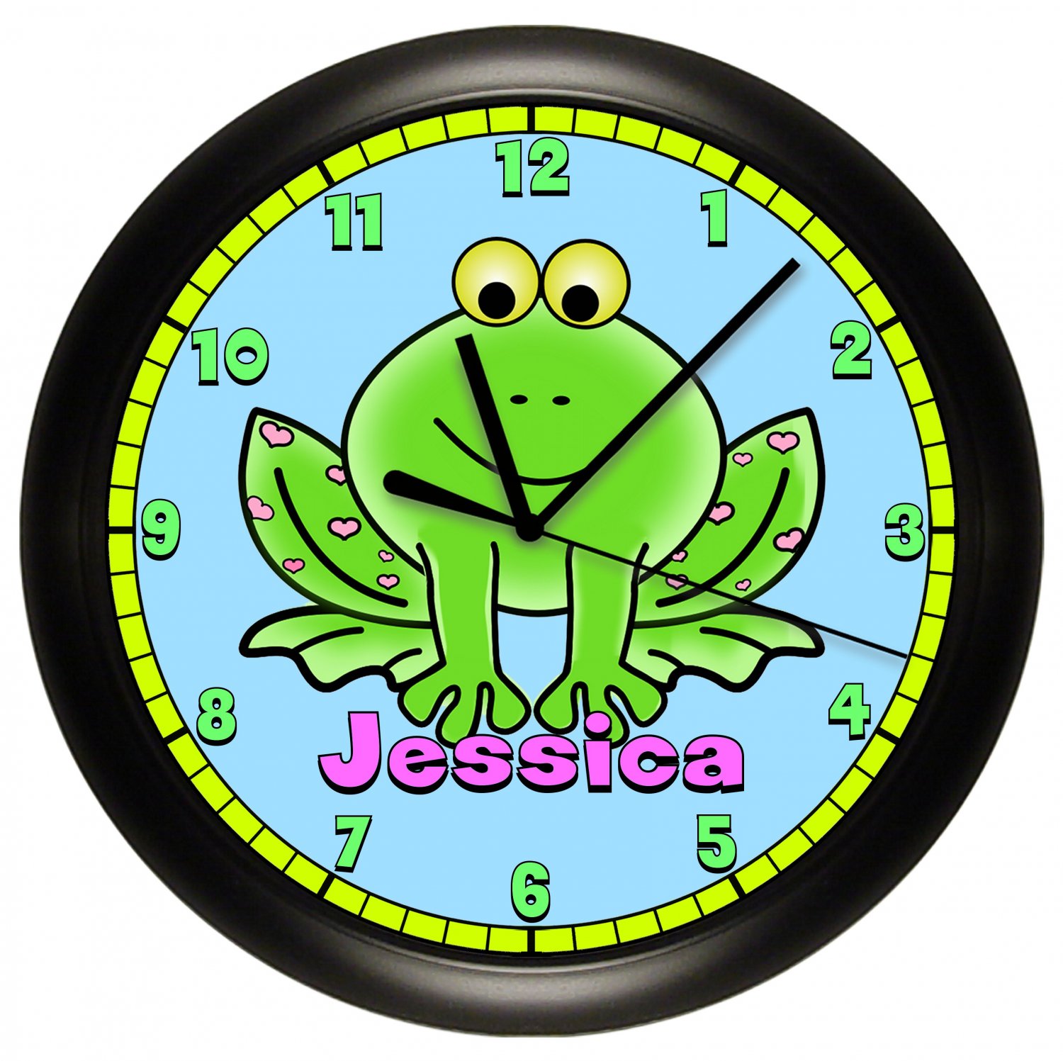 Personalized Tree Frog Wall Clock