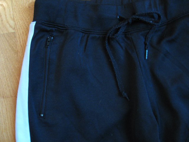 PRO SPIRIT WOMEN'S SIZE S ATHLETIC PANTS BLACK W/ WHITE STRIPE TRACK ...