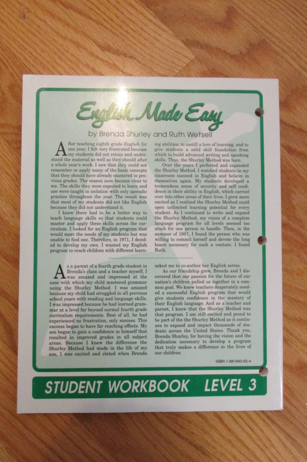 THE SHURLEY METHOD ENGLISH GRAMMAR LEVEL 3 TEACHER & STUDENT WORKBOOK ...