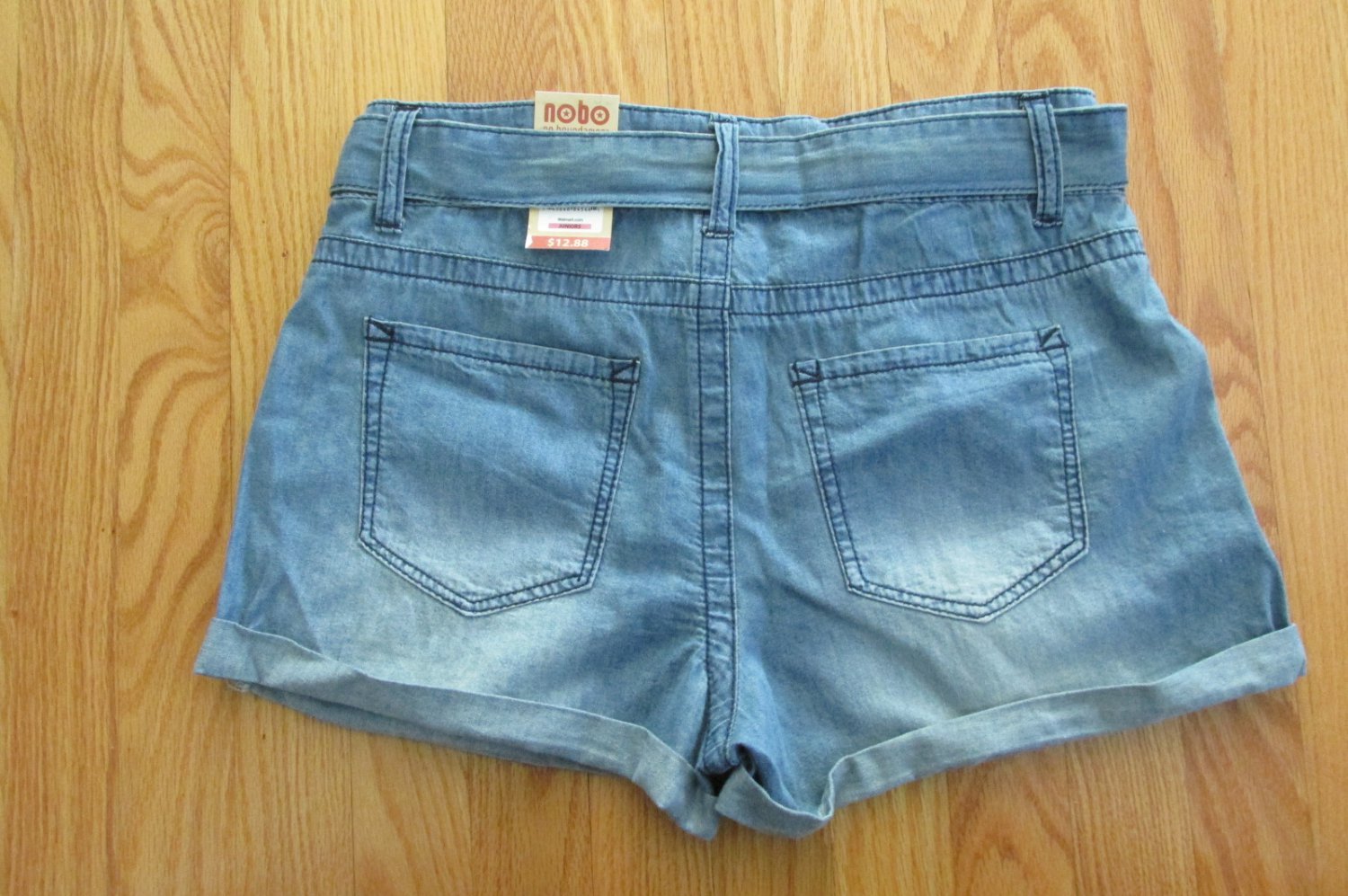 NO BOUNDARIES WOMEN'S JUNIOR'S SIZE 9 SHORTS LIGHT BLUE PLEATED ...
