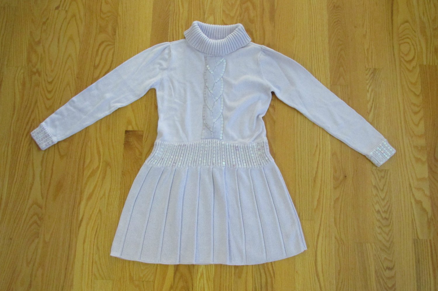 GIRL CONNECTION GIRL''S SIZE 10 / 12 DRESS LAVENDER SWEATER SEQUINS ...