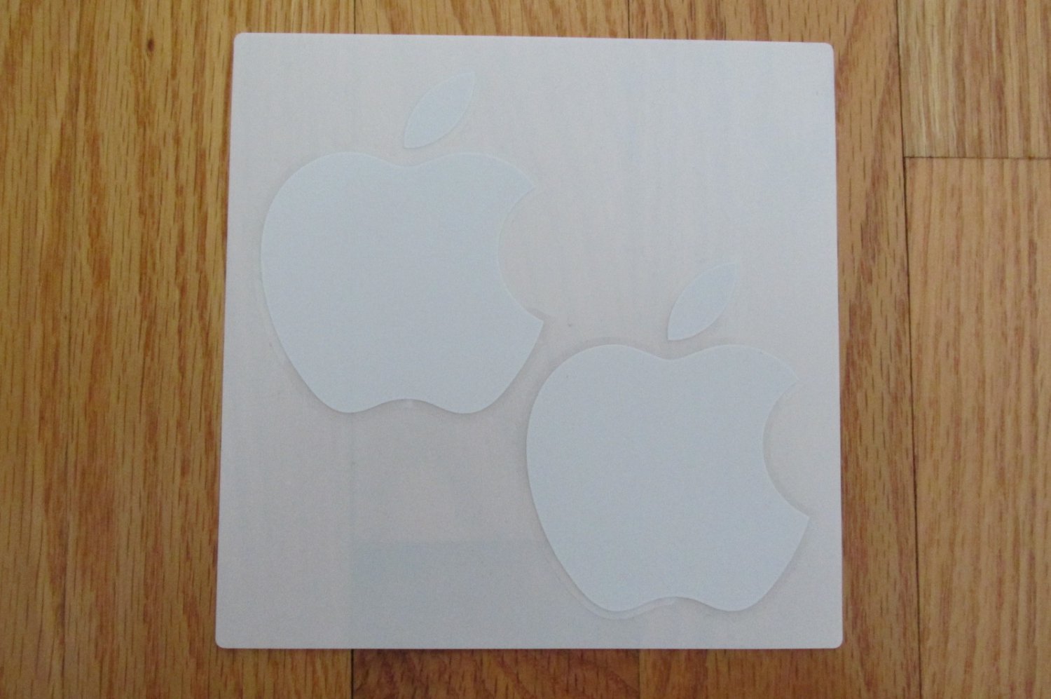 LOT OF 6 APPLE COMPUTER STICKERS WHITE DECALS NEW