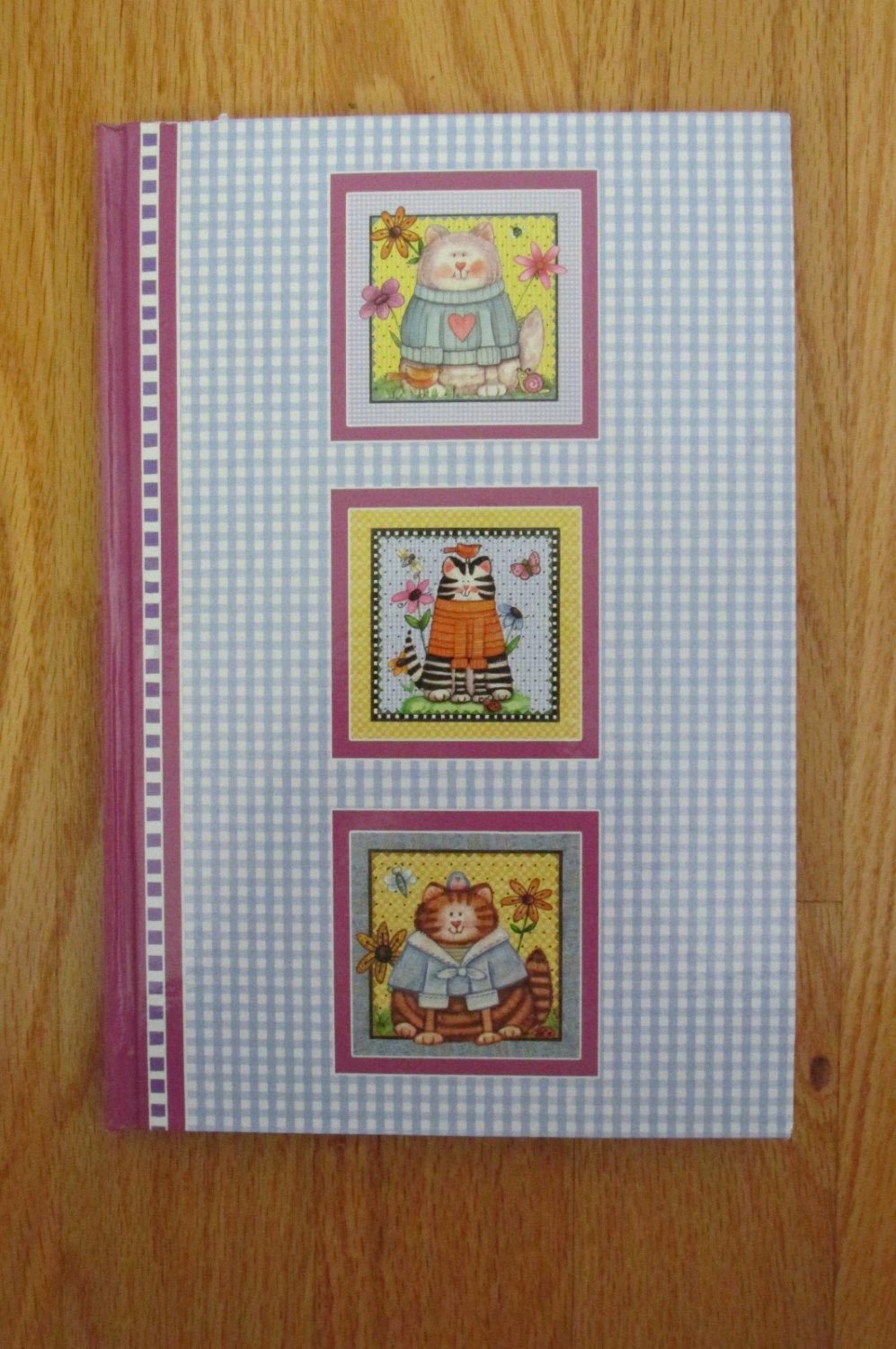 MARTIN DESIGNS HARDBOUND JOURNAL BOOK FRAMED CATS COVER LINED PAGES NEW