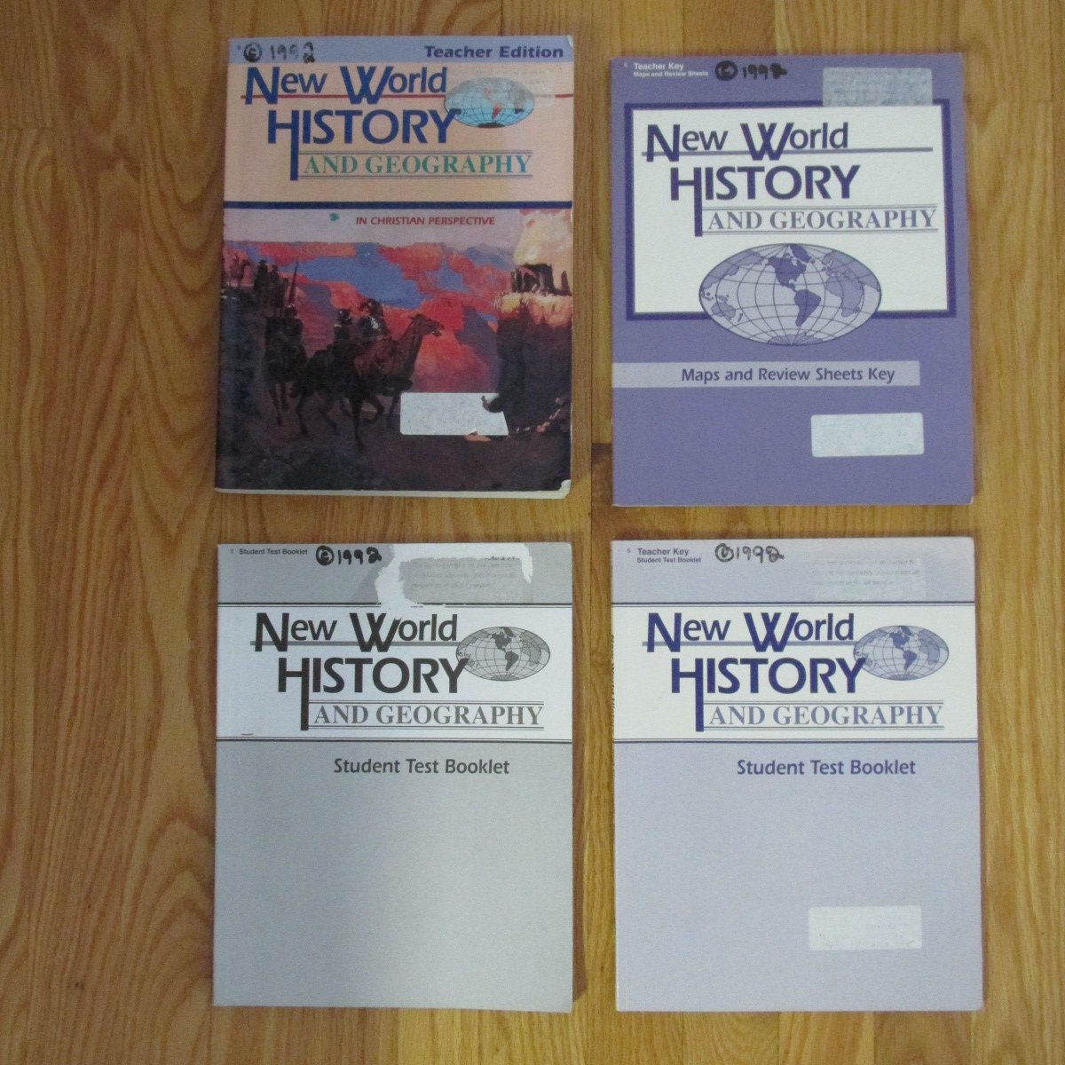 ABEKA NEW WORLD HISTORY & GEOGRAPHY 4 BOOK SET GRADE 6 CHRISTIAN HOME ...