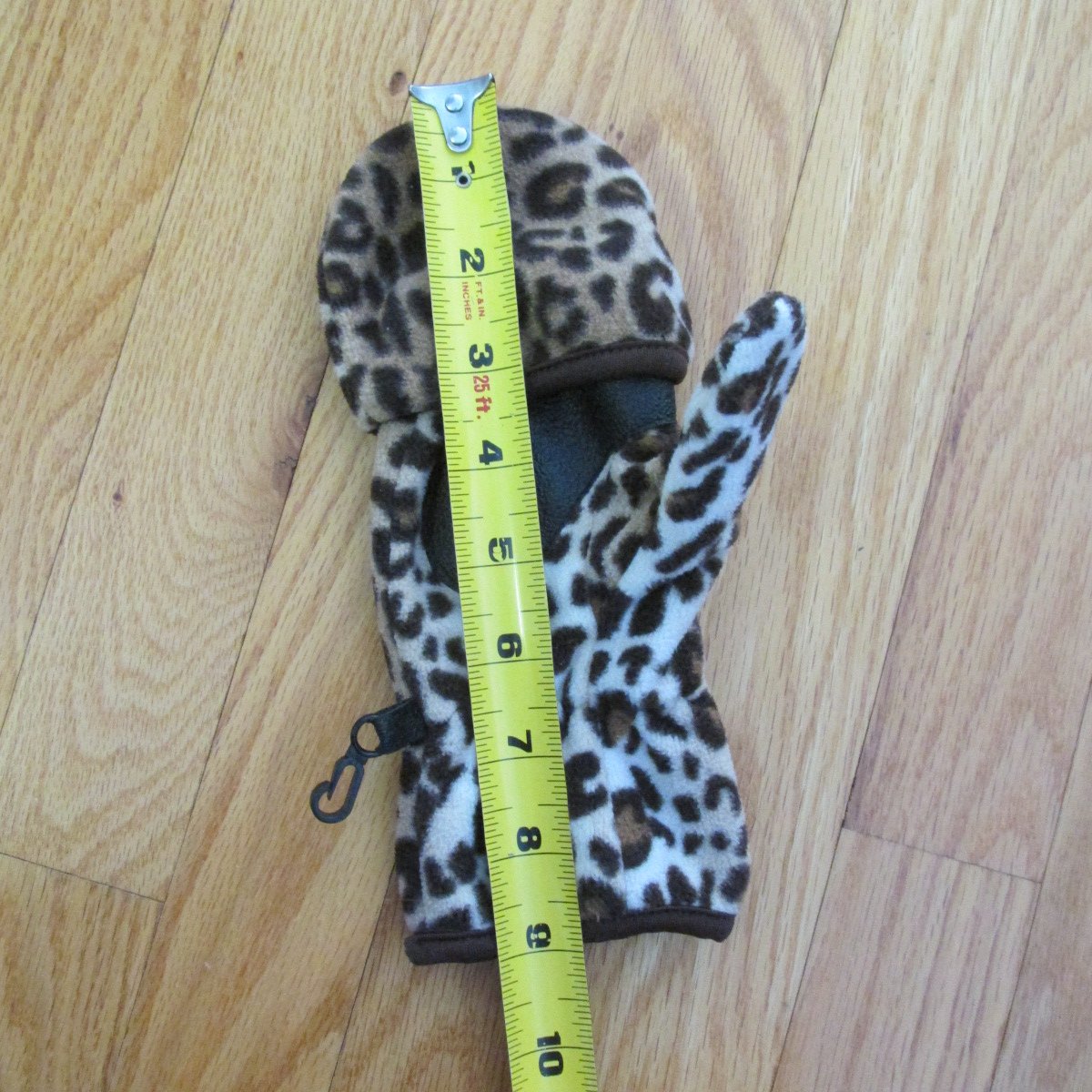 CHILL PROOF GIRL'S ONE SIZE MITTENS BROWN, & TAN LEOPARD CHEETAH PRINT ...