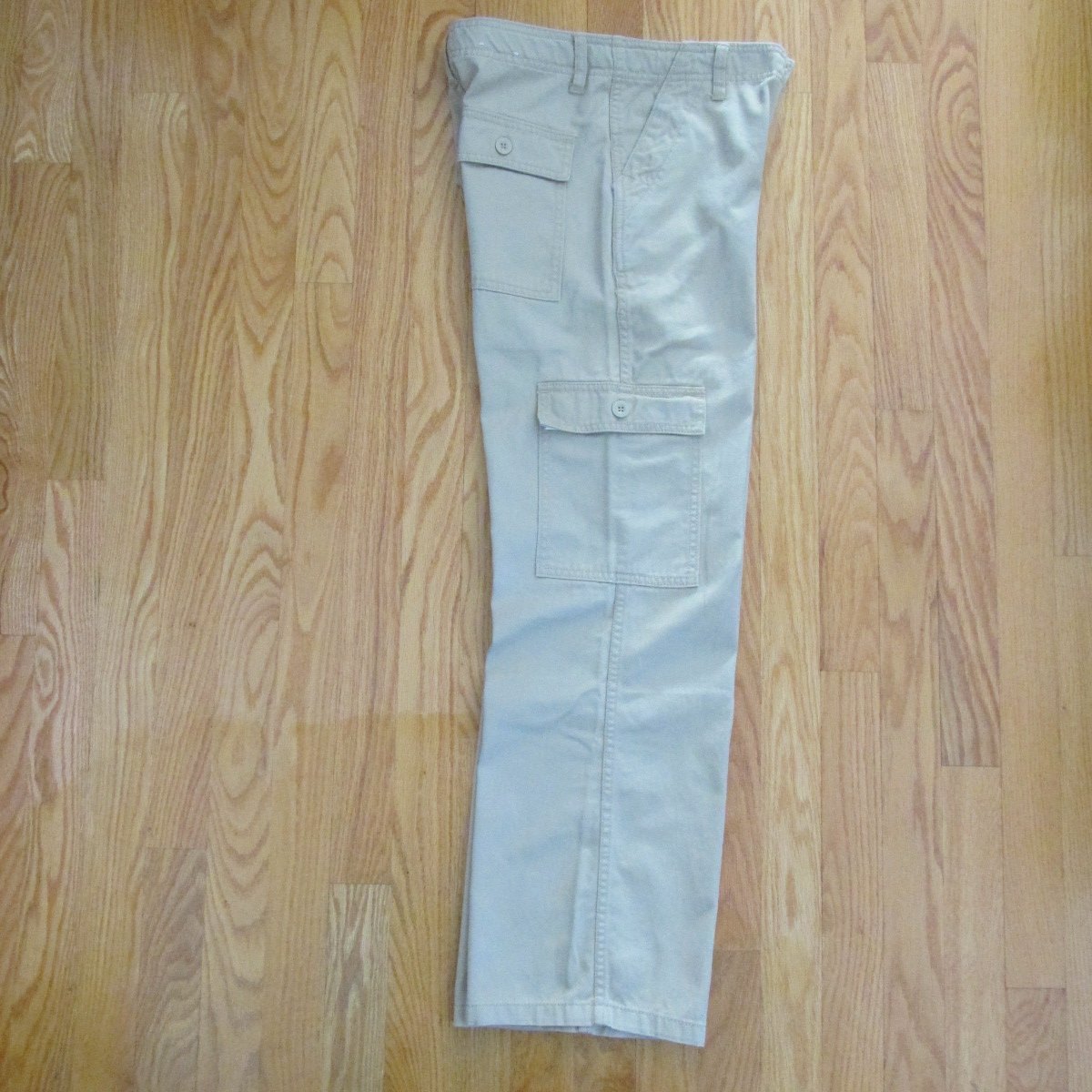 OLD NAVY BOY'S SIZE 14 PANTS KHAKI TAN ADJUSTABLE WAIST TROUSERS CARGO
