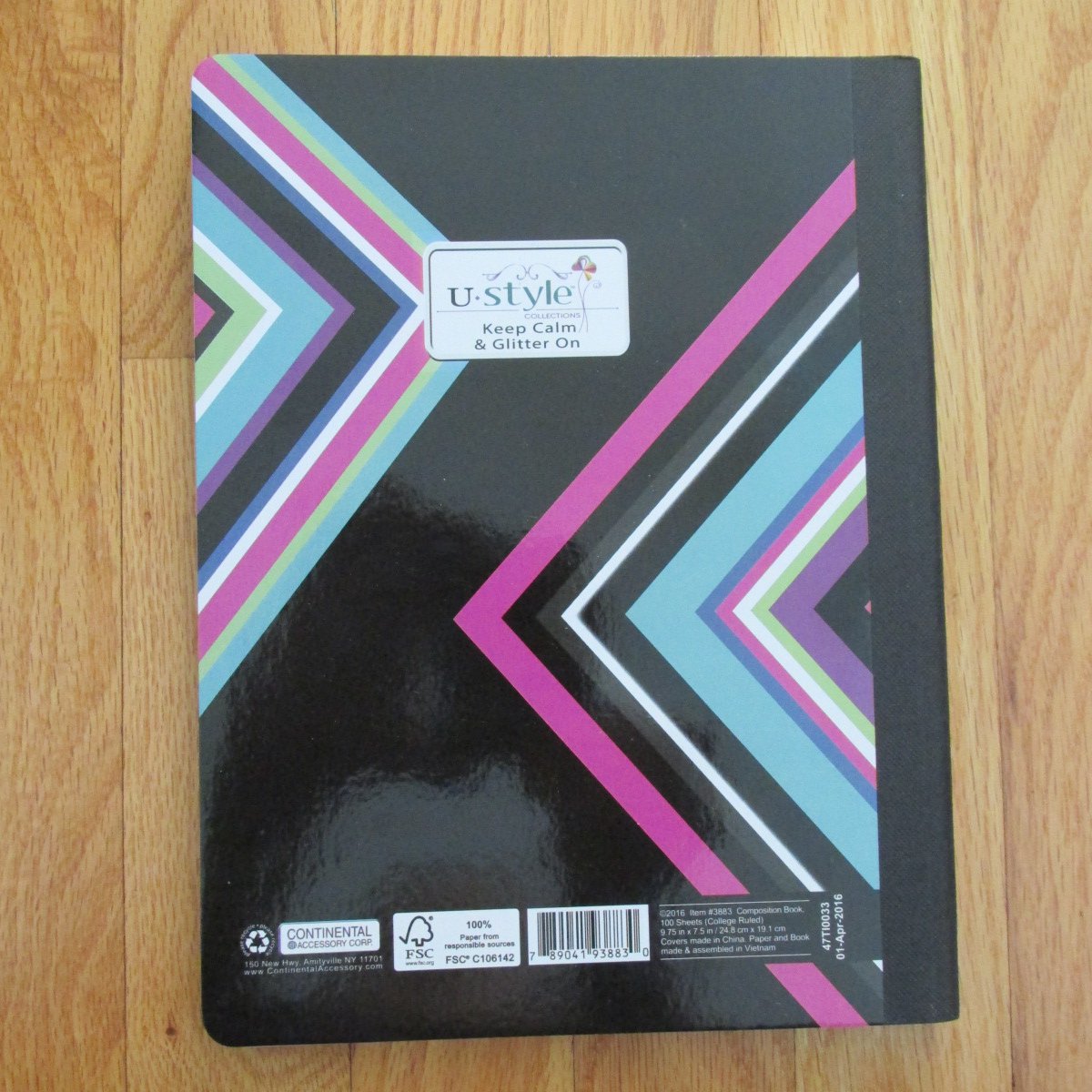 U STYLE COMPOSITION NOTE BOOK COLLEGE RULED 100 SHEETS IRIDESCENT ...