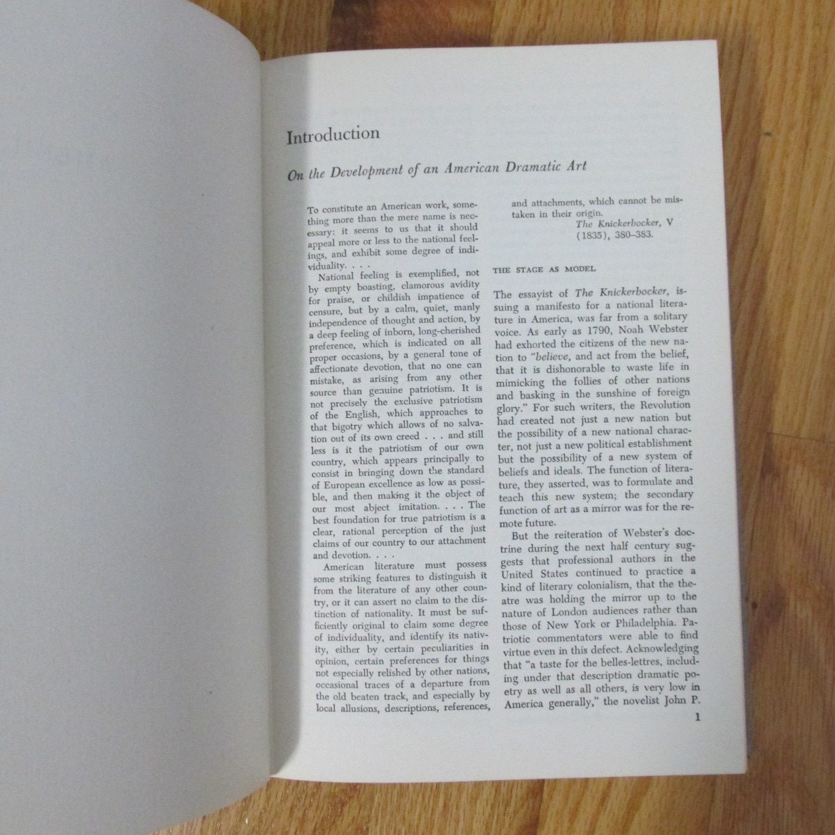 AMERICAN DRAMA BOOK ALAN DOWNER EDITOR: THOMAS CROWELL 1960 PLAYS