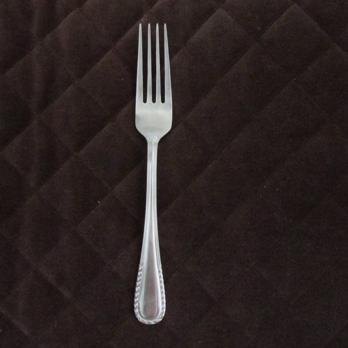 ONEIDA STAINLESS FLATWARE OHS404 ROPE EDGE TIP DINNER FORK SILVERWARE ...